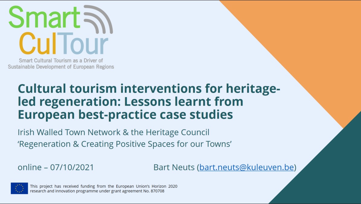 Presentation at ‘Regenerating & Creating Positive Spaces for our Towns’ – SmartCulTour